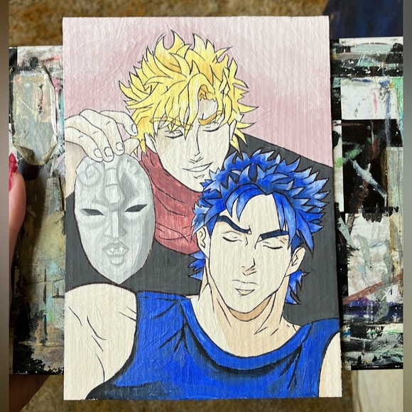 Hot Topic | Art | New Jojos Bizarre Adventure Jonathan Dio Stone Mask ...